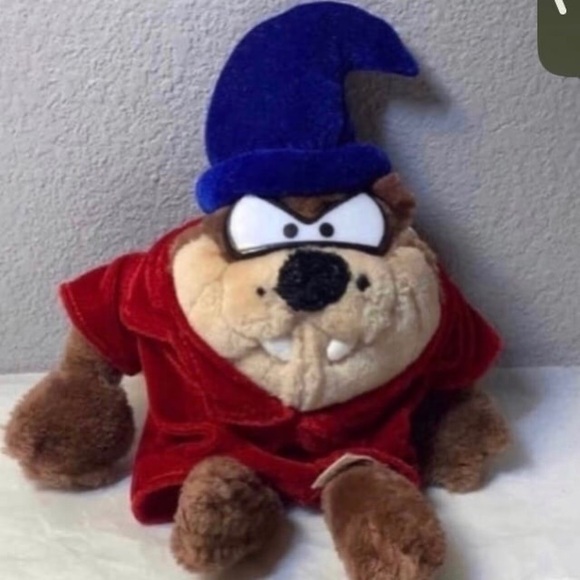Toys | 201 Six Flags Wizard Tasmanian Devil Taz Magic Stuffed Plush ...